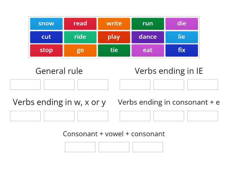 ing RULES - Group sort