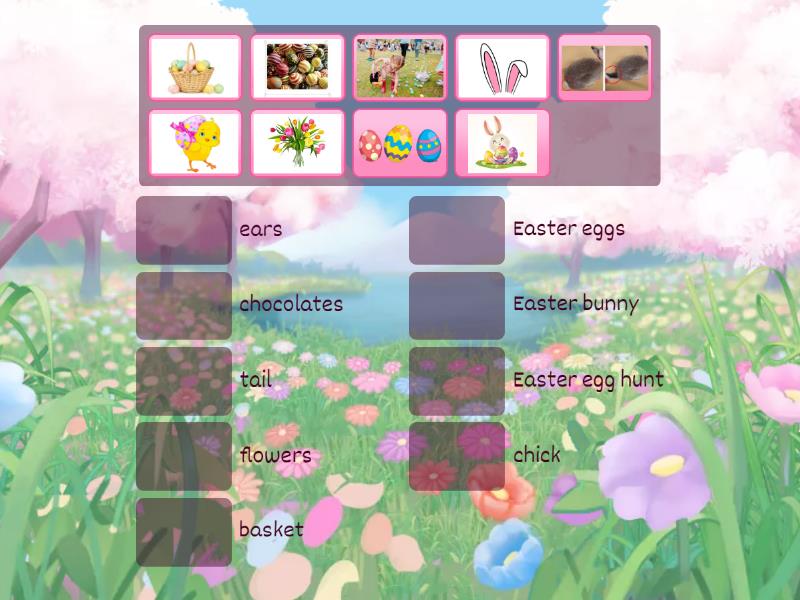 happy easter - Match up