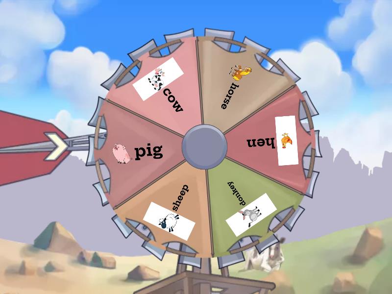 farm animals!! - Spin the wheel