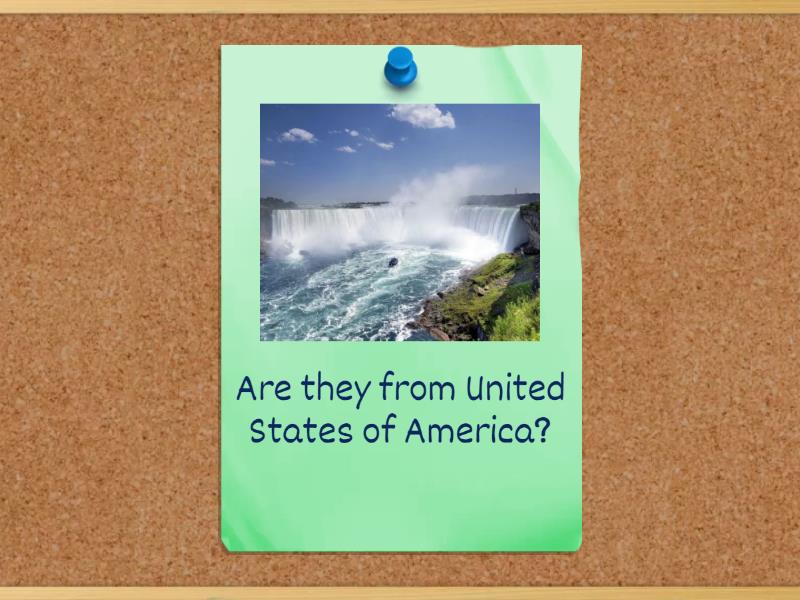 Are you from United States of America? - Flash cards