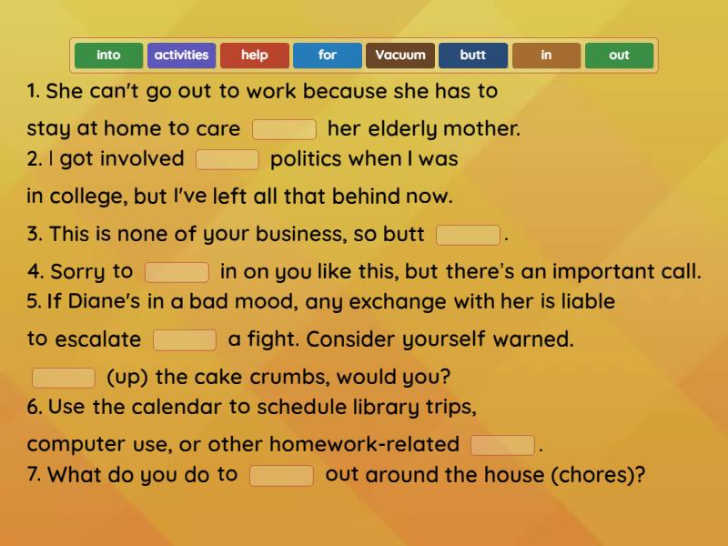 OGE_Parental support _lesson 1_vocabulary set_2 - Complete the sentence