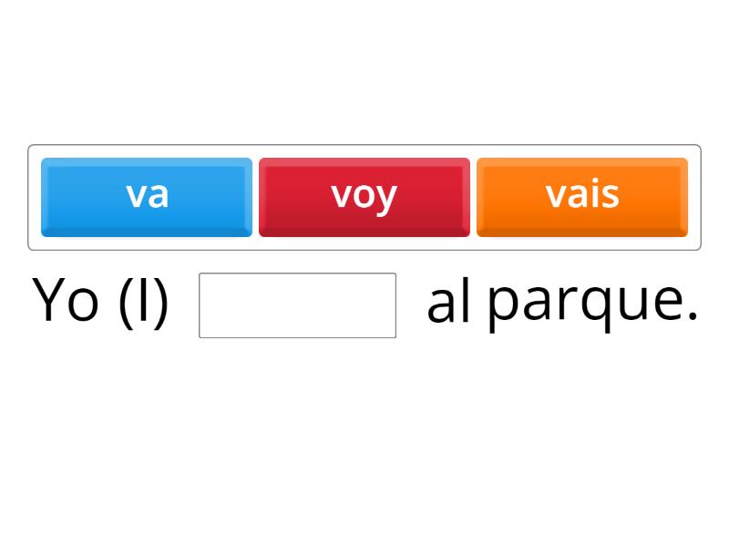 El verbo Ir MC - Complete the sentence