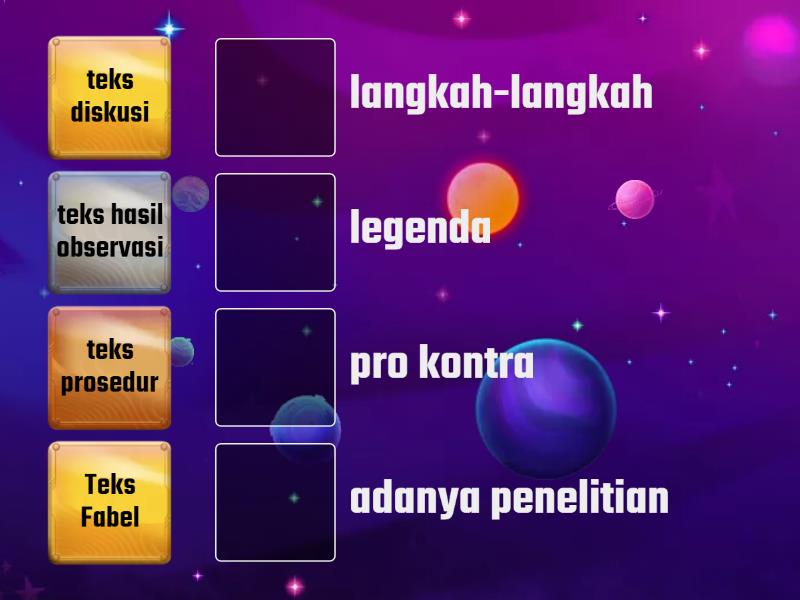Teks dalam bahasa Indonesia - Match up