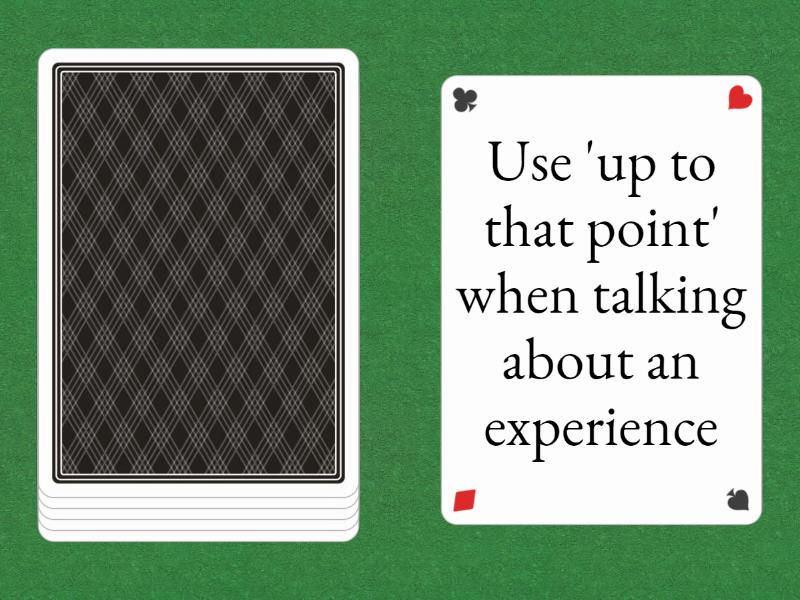 Speakout B2 Unit 5 Time Phrases (Speaking) - Random cards