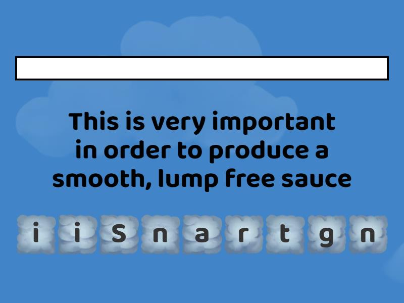 Basic Finishing Techniques - Anagram
