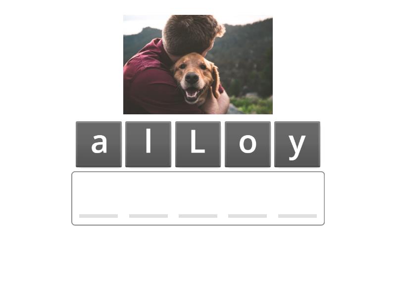 Character adjectives - Anagrama