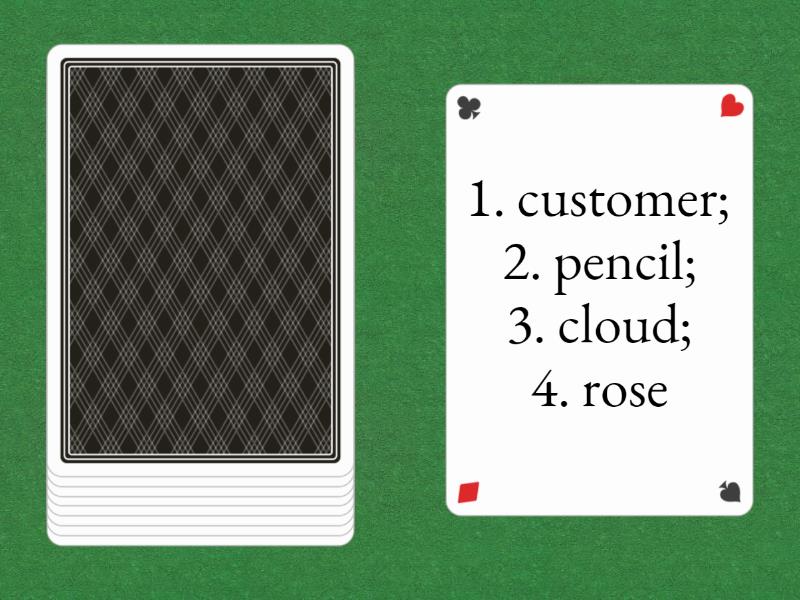 Alias game - Speaking cards