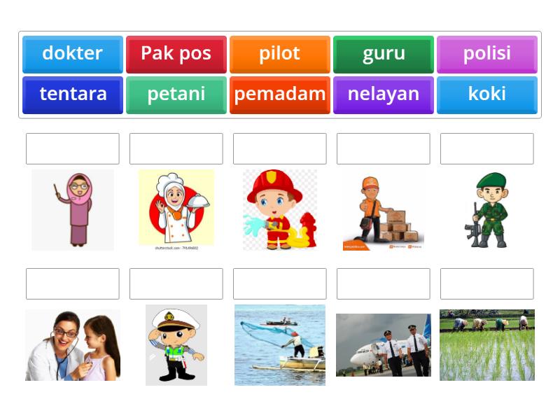 jenis jenis profesi - Match up