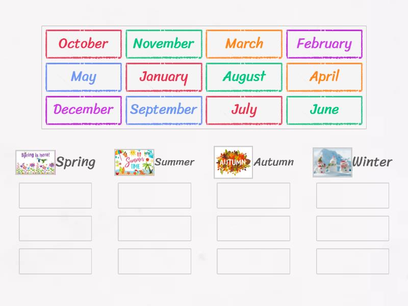 SEASONS - Group sort