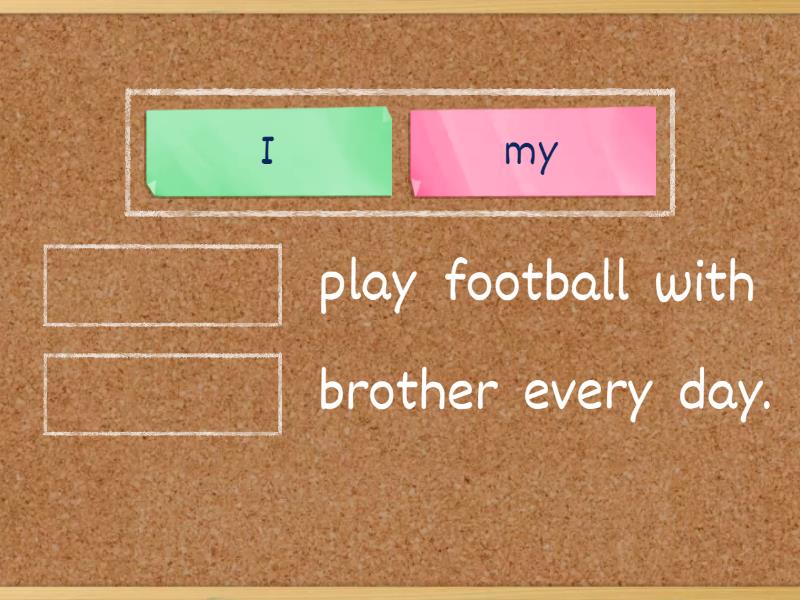 Drag and drop! - Complete the sentence