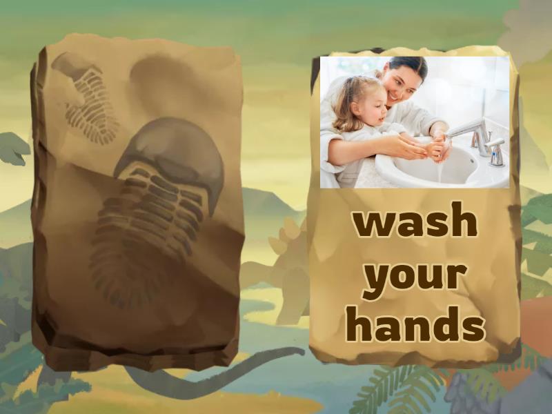 wash hands - Speaking cards