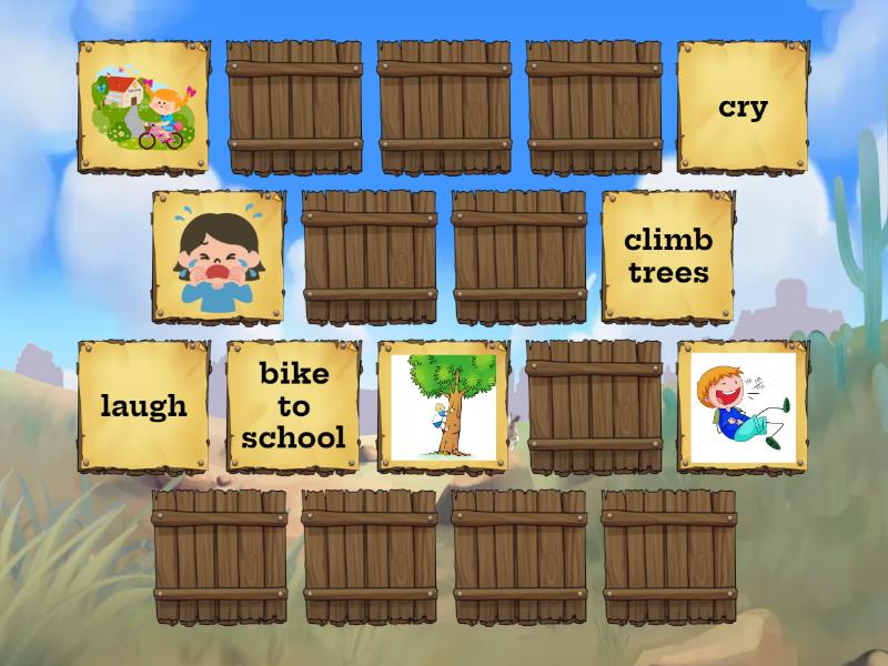 Look 3 Unit 10 Lesson 1 Words - Matching pairs