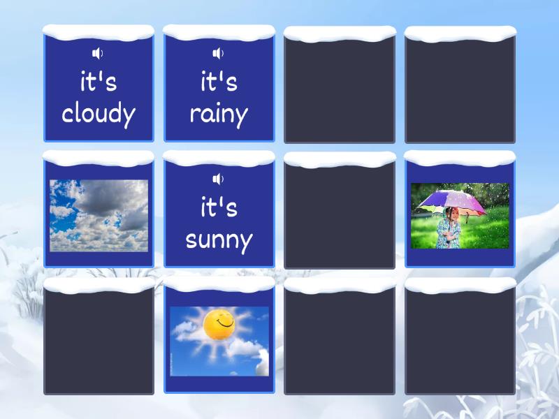 The weather memory - Matching pairs