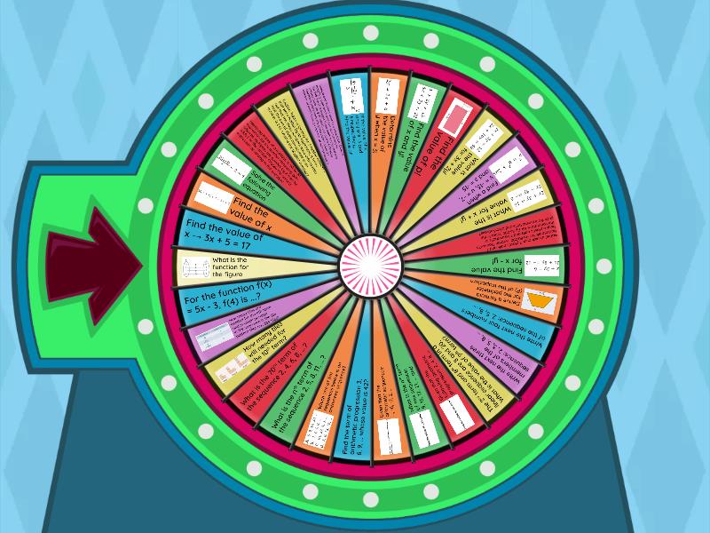 FIRST ROUND AND SECOND ROUND - Spin the wheel