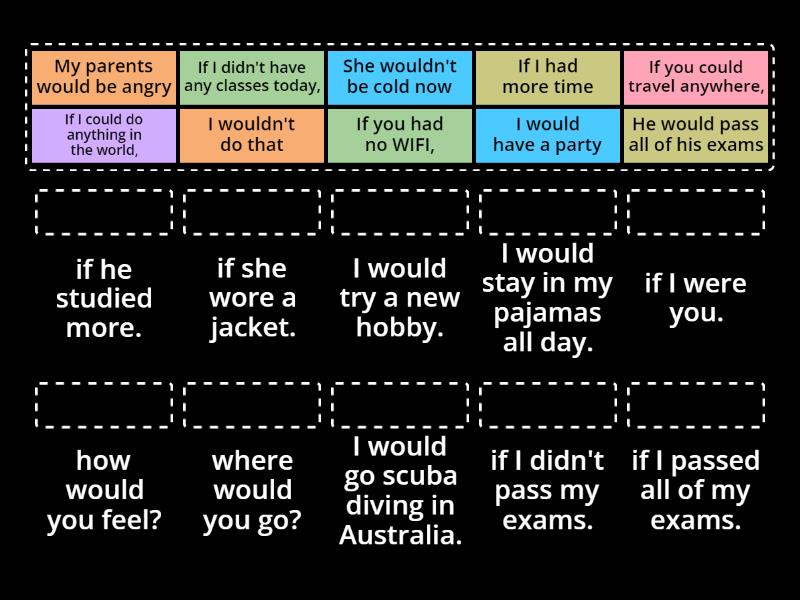 Second Conditional Matching - Match up