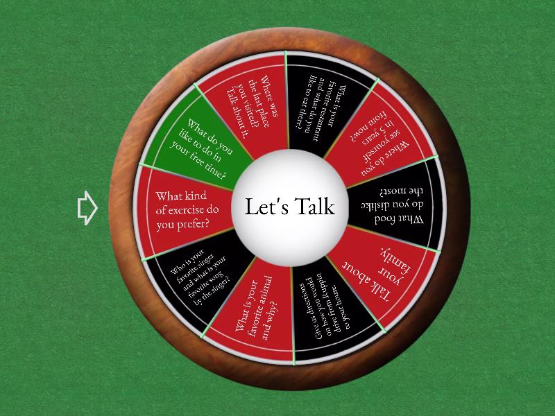 Conversation wheel - Spin the wheel