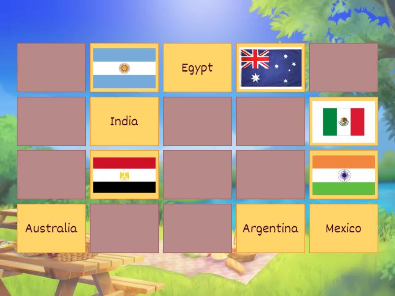 flags super minds 3 unit 8 - Matching pairs