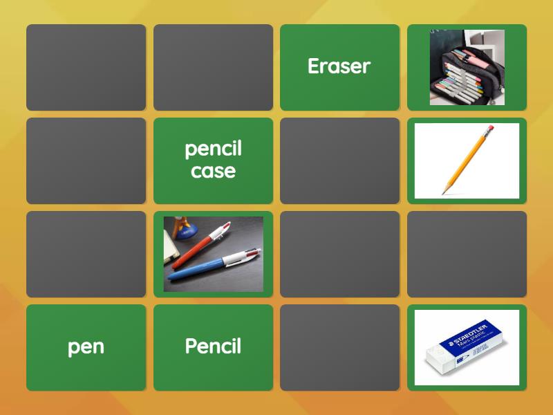 Classroom Objects - Parejas