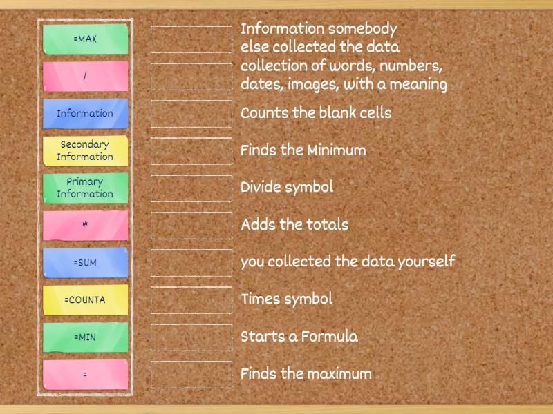 Spreadsheets - Match up