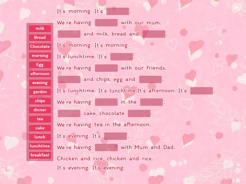 Kid's Box 2 Unit 6 - Missing word