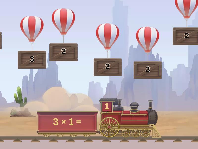 Multiplication Facts - Balloon pop