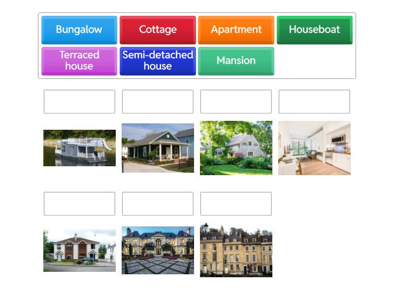 Types of houses - Match up