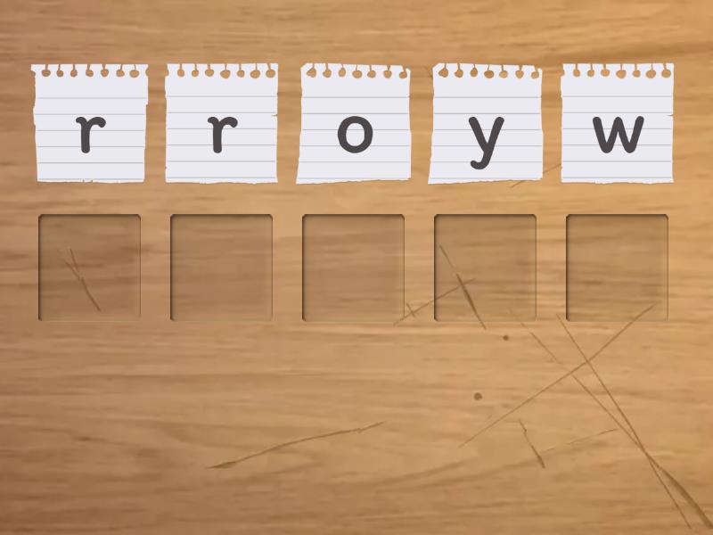 Verbs Reordering - Anagram