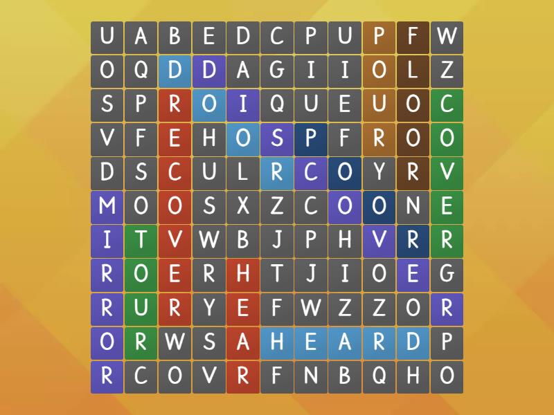 Wilson 8.1 HFW - Wordsearch