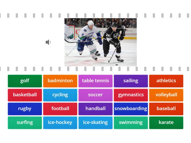 Sports Vocabulary - Cada oveja con su pareja