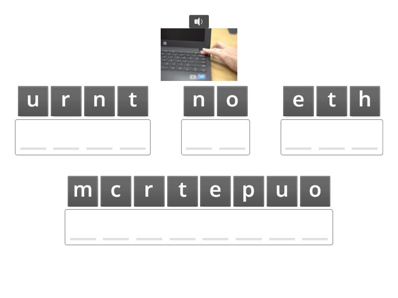 U8 - Lesson 1 - Anagram