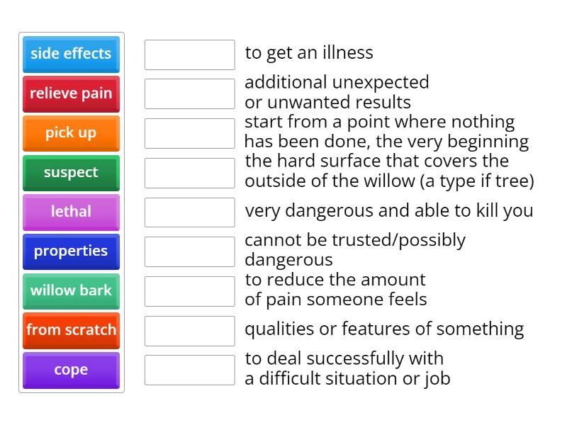 Body parts vocab - Match up