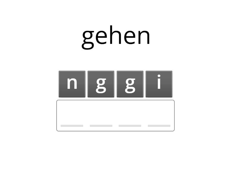 Präteritum - Anagram