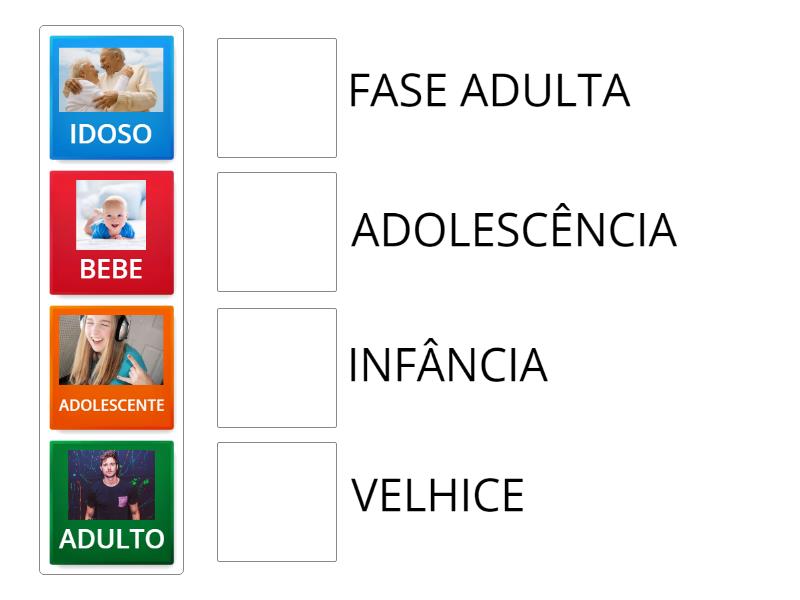 As fases da vida - Une las parejas