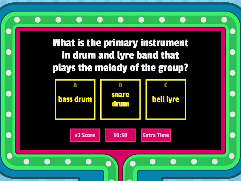 MAPEH - Gameshow quiz