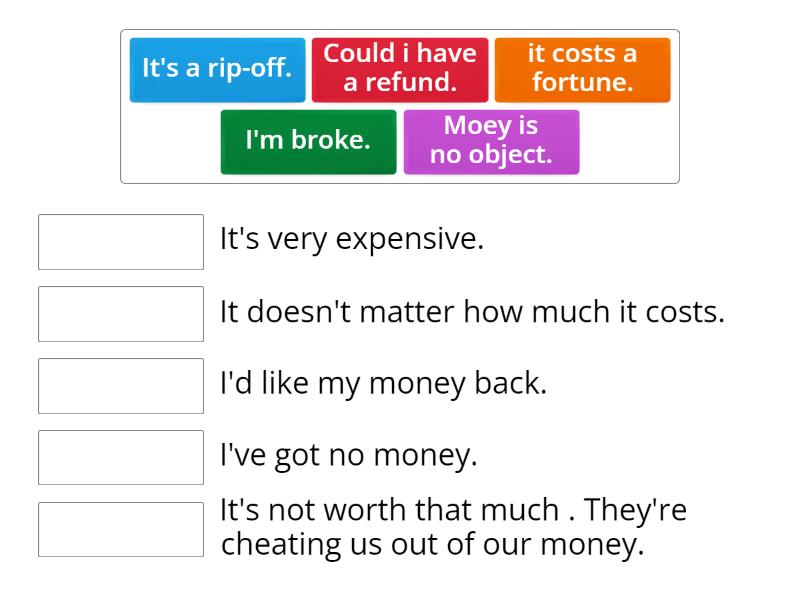 9A Vocabulary - Match up