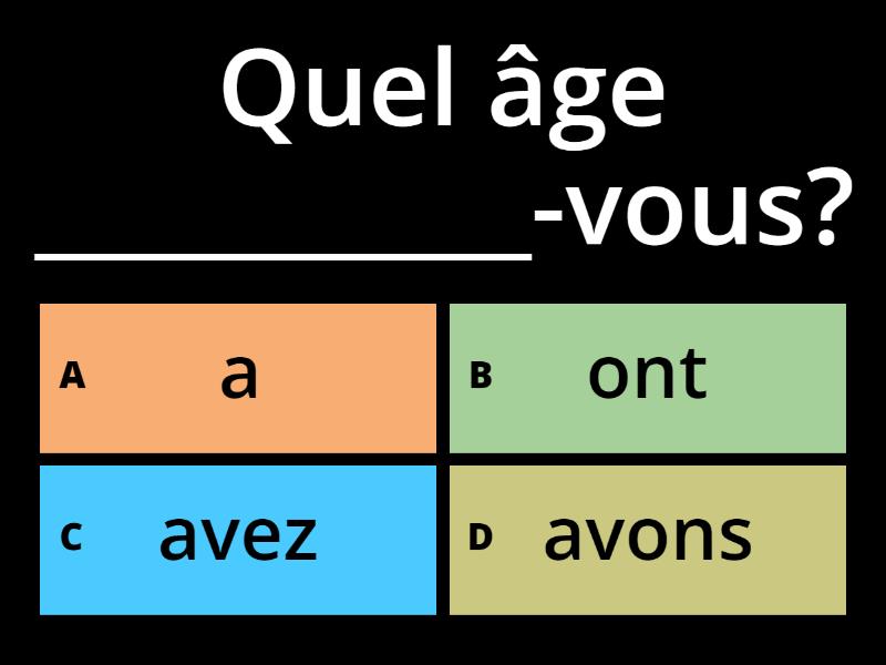 Avoir/etre - Quiz