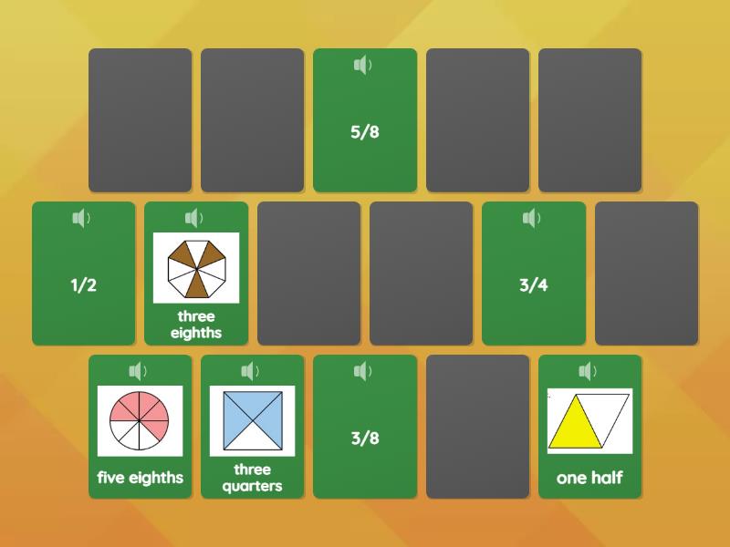 Fractions - Matching pairs