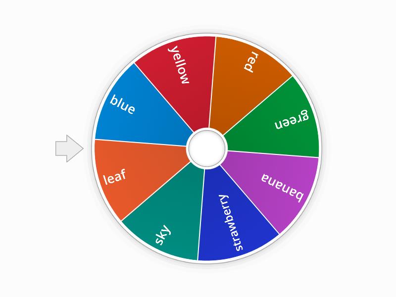 Colors quiz wheel - Spin the wheel