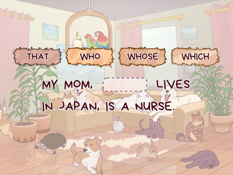 Barry's RELATIVE CLAUSES () - Complete the sentence