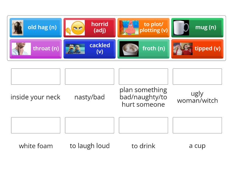 Chapter 5 - Vocabulary - The Glass Eye - Match up