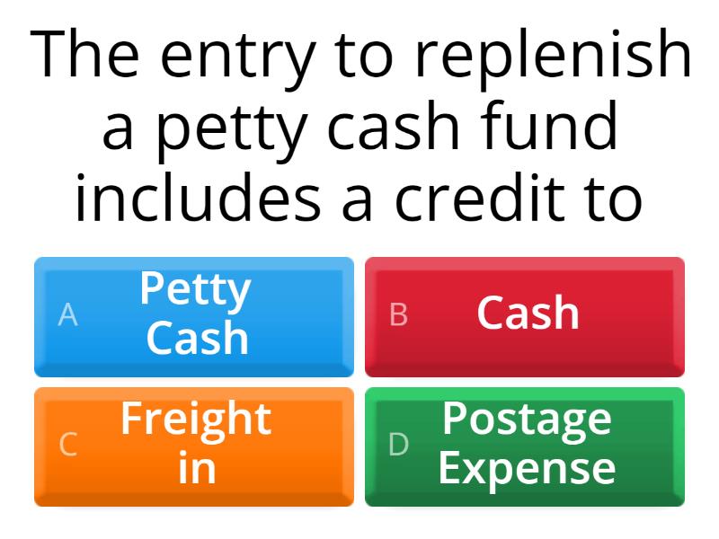 Accounting for Cash - Quiz