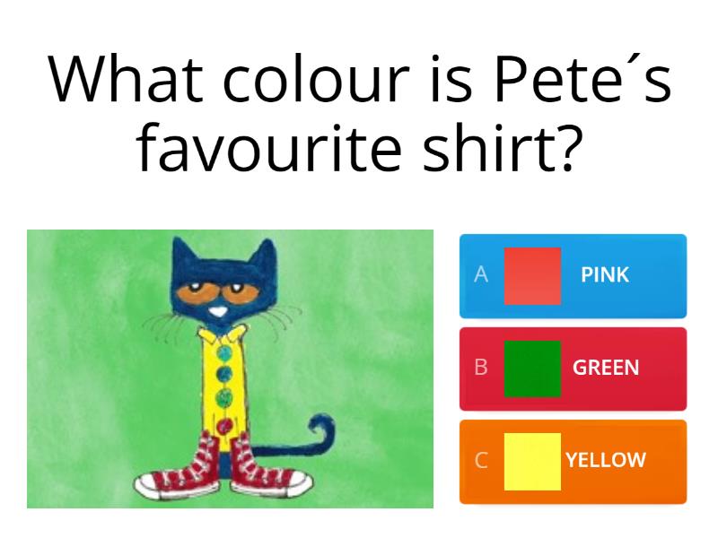 Pete the Cat and his four groovy buttons - Quiz