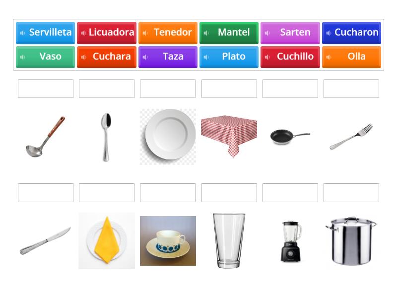 Kitchen Utensils/ Utensilios de Cocina 1 - Match up