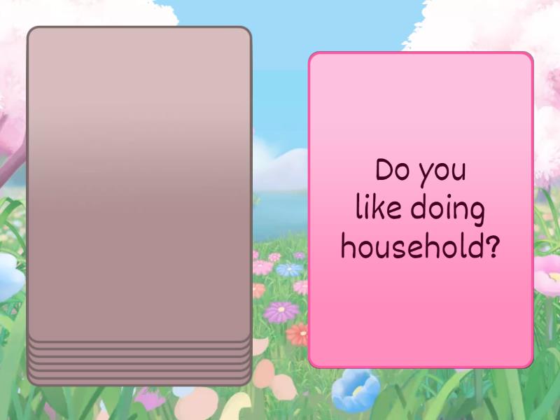 Household chores / Speaking Questions - Random cards