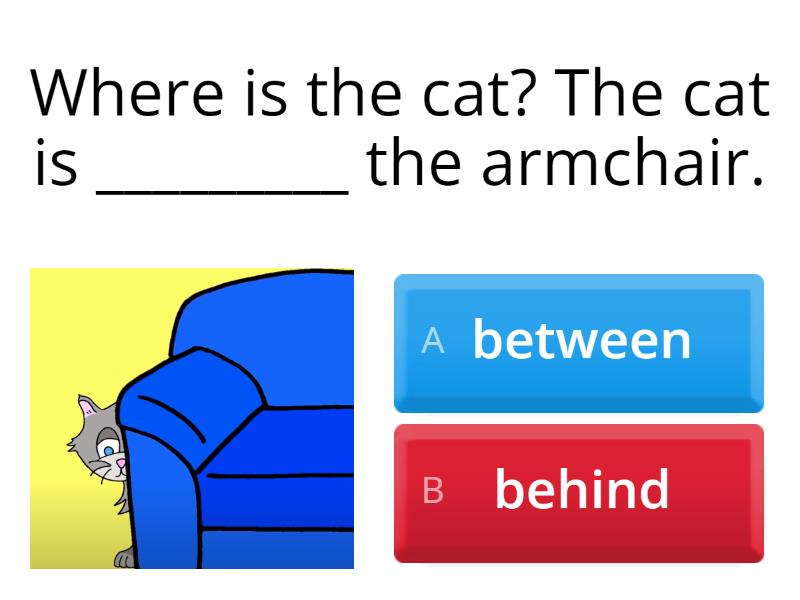 unit 7- in front of+behind+between - Quiz
