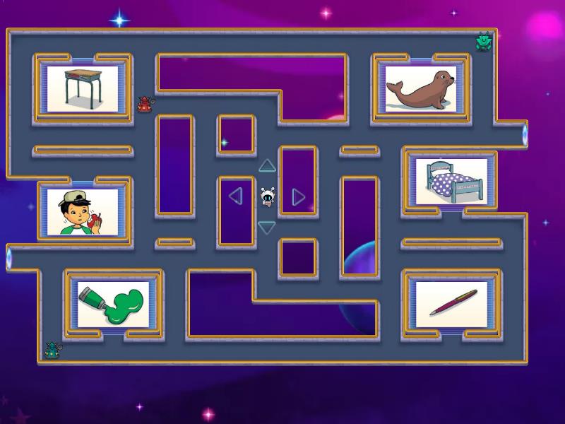 Short and Long e words - Maze chase