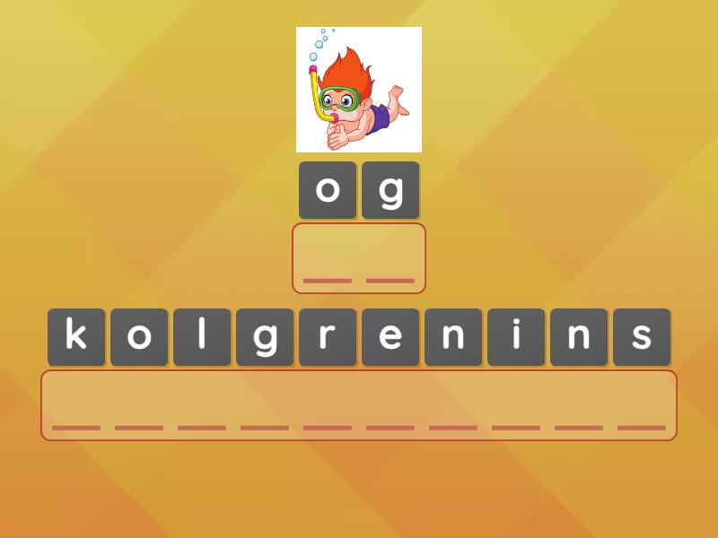 Summer activities - Anagram