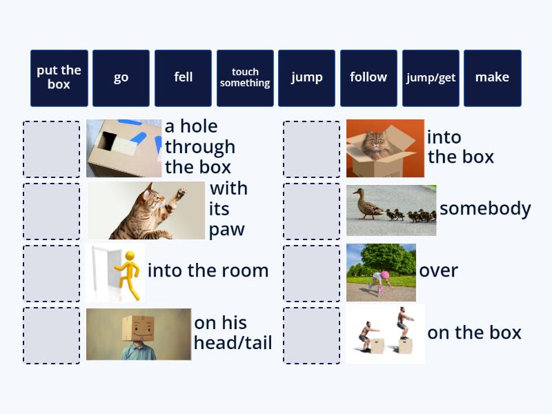 Simon's Cat. Verbs of movements - Match up