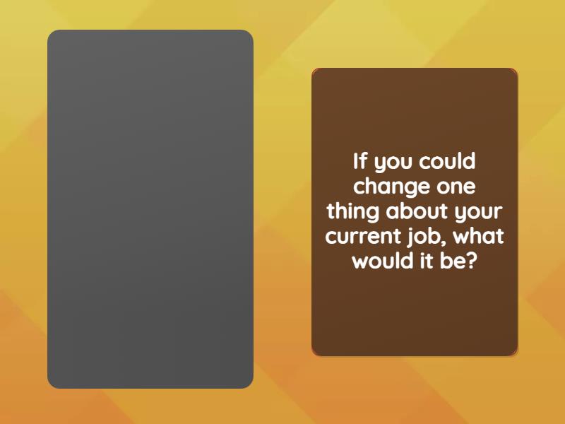 Conditionals speaking - Speaking cards