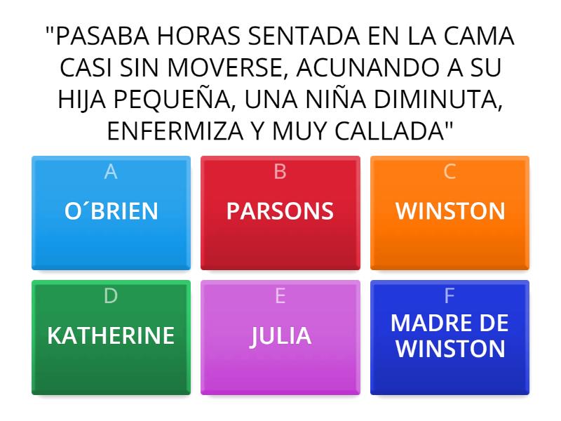 PREPARO MI CONTROL DE LECTURA "1984" - Quiz